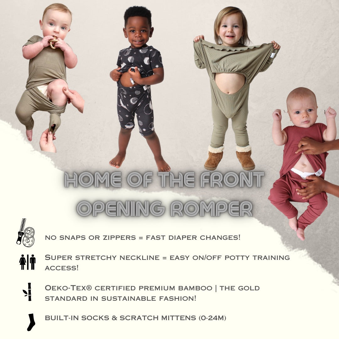 Ready Set Romper® | The Original Front Opening Romper!